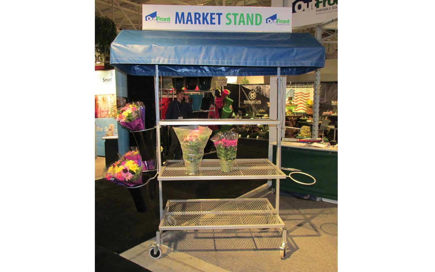 KC-3248-Kiosk-Cart-market-stand | OutFront Portable Solutions