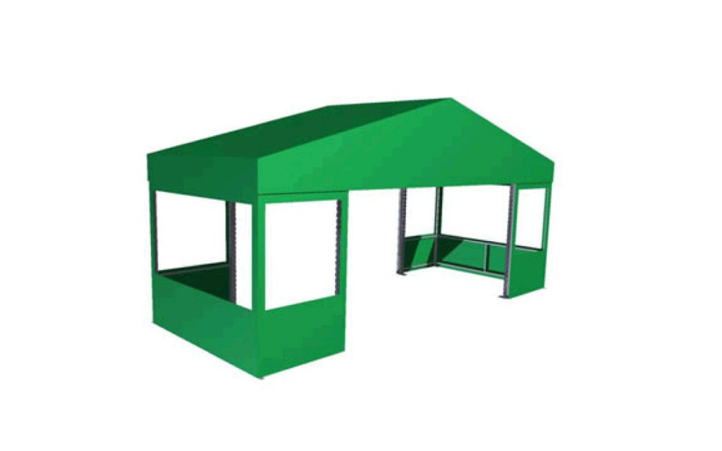 TK0822-double-kiosk-cashier-tent | OutFront Portable Solutions